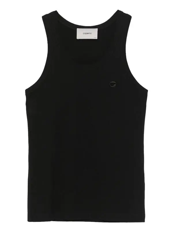 Coperni Lightweight Logo Tank Top - Black