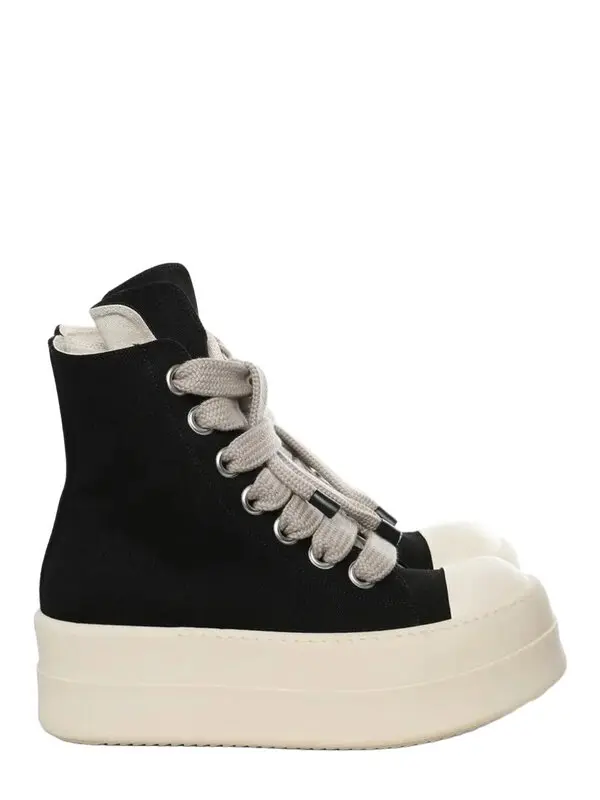 Rick Owens Mega Bumper Jumbolace Denim Sneakers - Black