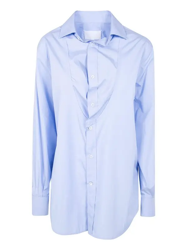 MAISON MARGIELA Long Sleeve Shirt - Blue