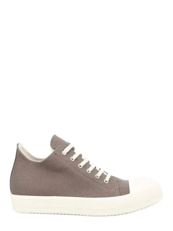 Rick Owens Denim Low Top Sneakers - Gray
