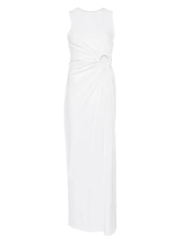 Max Mara Saletta Jersey Long Dress - White