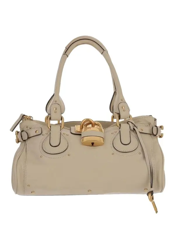 Chloé Paddington Shoulder Bag - Beige