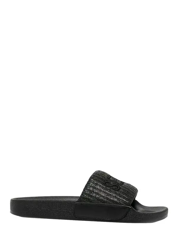 Senso Elly Ii Logo-embroidered Slides - Black