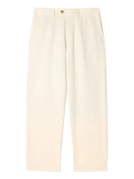 Paul Smith Relaxed-fit Ecru Cotton-linen Chinos - White