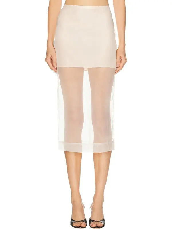 Lpa Carlea Midi Skirt - Champagne
