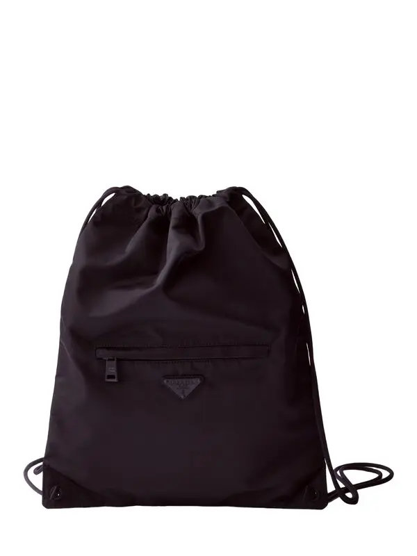 Prada Re-nylon Drawstring Backpack - Black