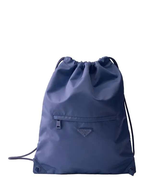 Prada Re-nylon Drawstring Backpack - Blue