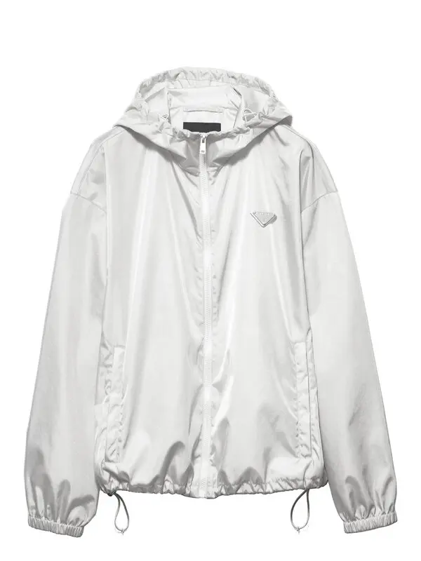 Prada Re-nylon Rain Jacket - White