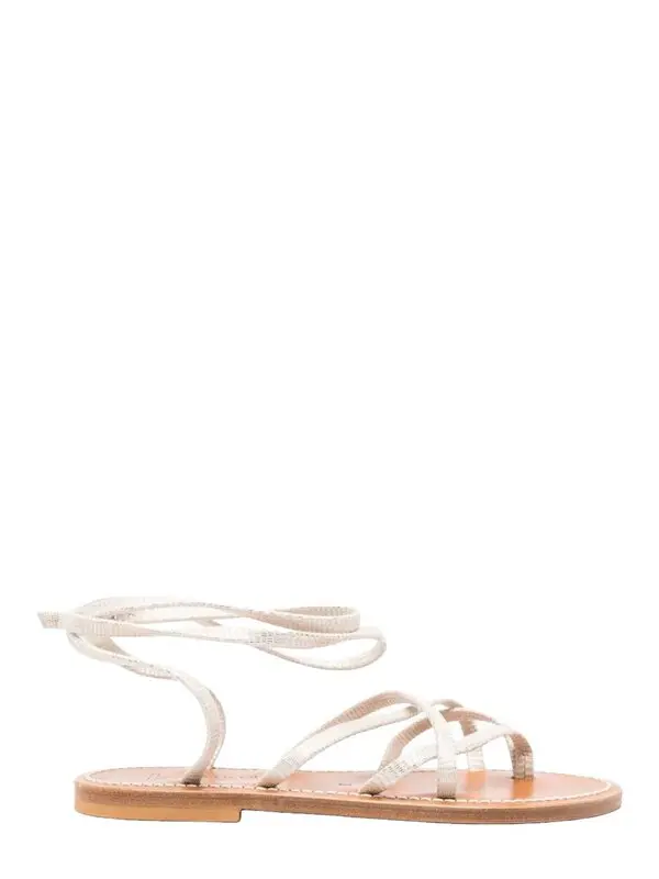 K.JACQUES Gaia Suede Sandals - Nude & Neutrals