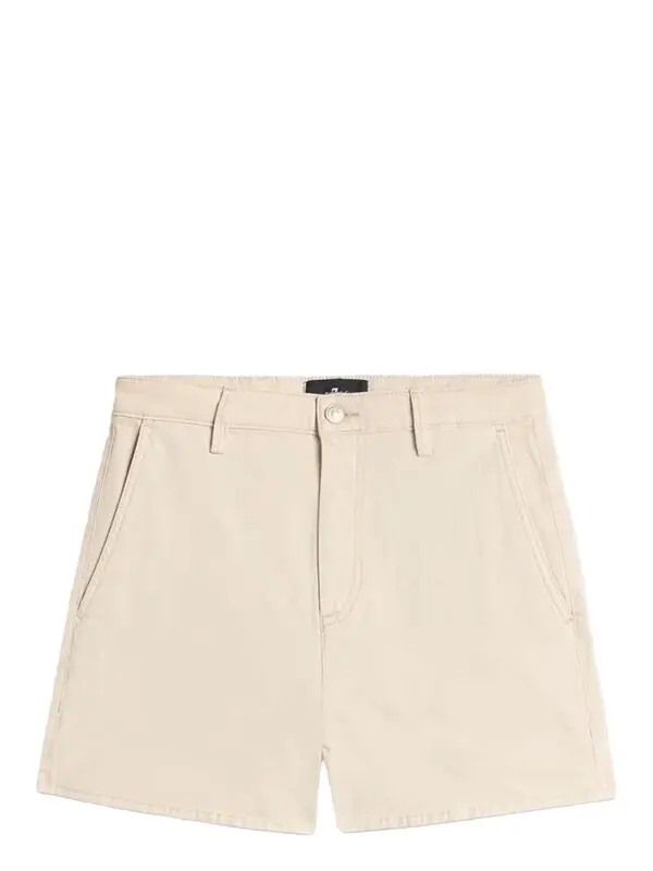7 For All Mankind Comfort Twill Shorts - Nude & Neutrals