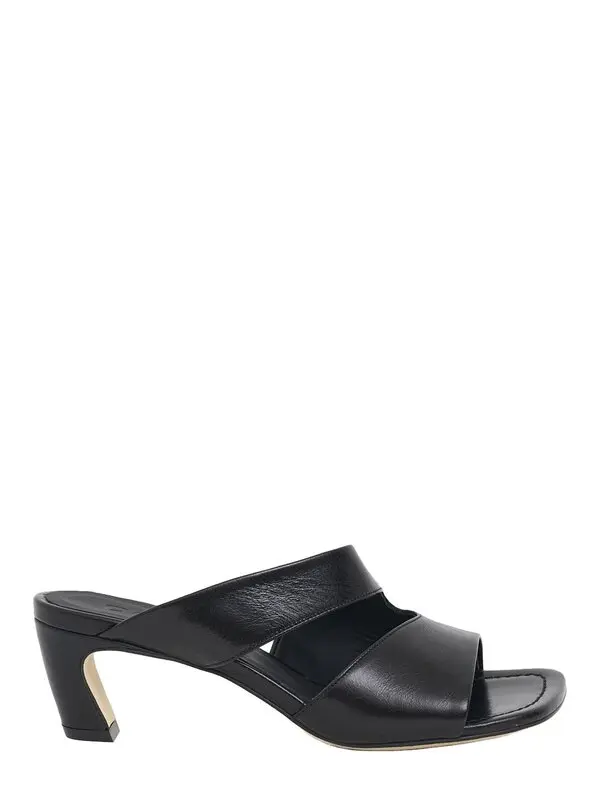 POEVE Leather Mules - Black