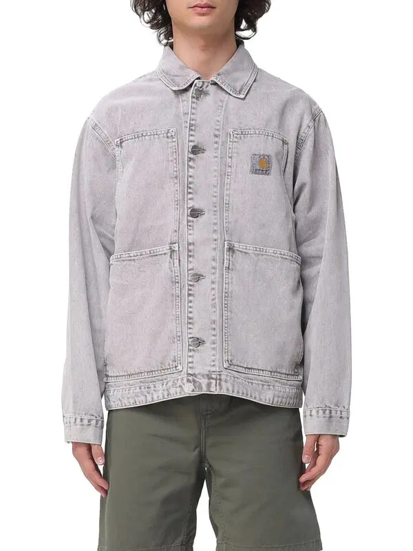 Carhartt Work In Progress Cotton Denim Jacket - Grey