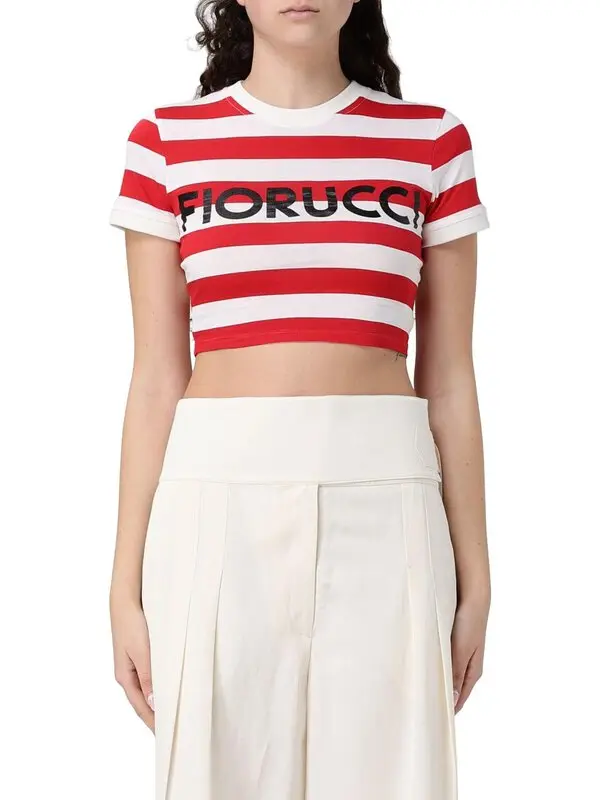 Fiorucci Striped T-shirt - Red