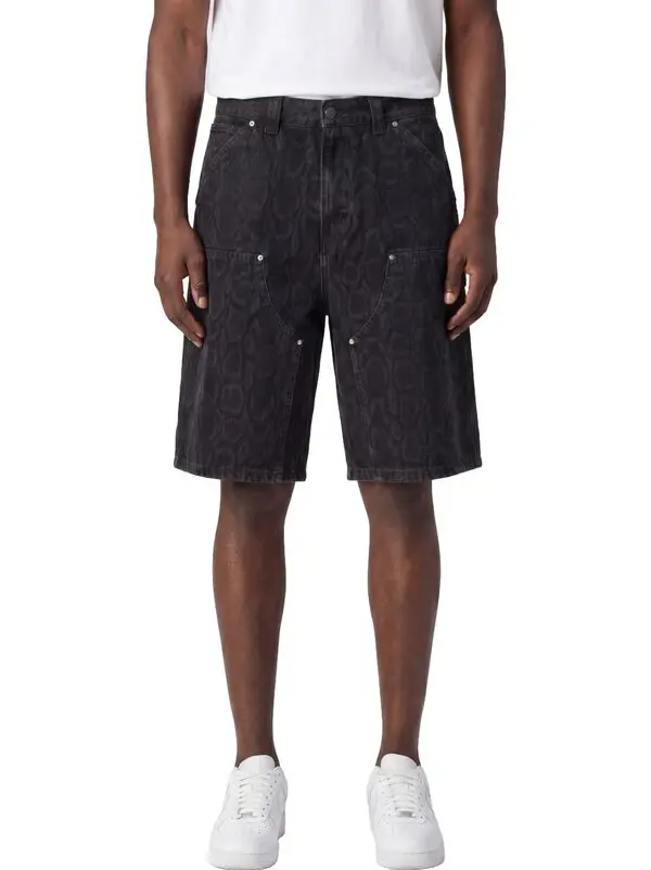 Carhartt Work In Progress Denim Carpenter Shorts - Black