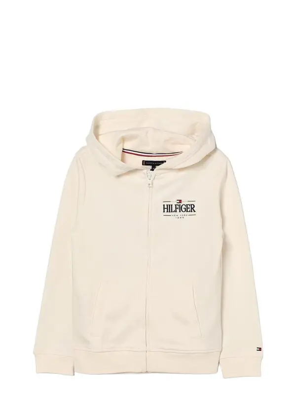 Tommy Hilfiger Cotton Hoodie - Cream