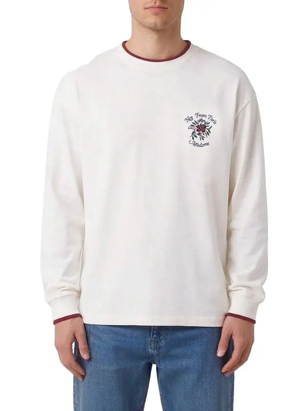 Drole De Monsieur Long Sleeve Sweater - White