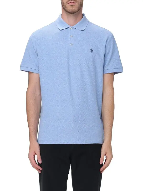 Polo Ralph Lauren Cotton Polo Shirt With Logo - Blue 1