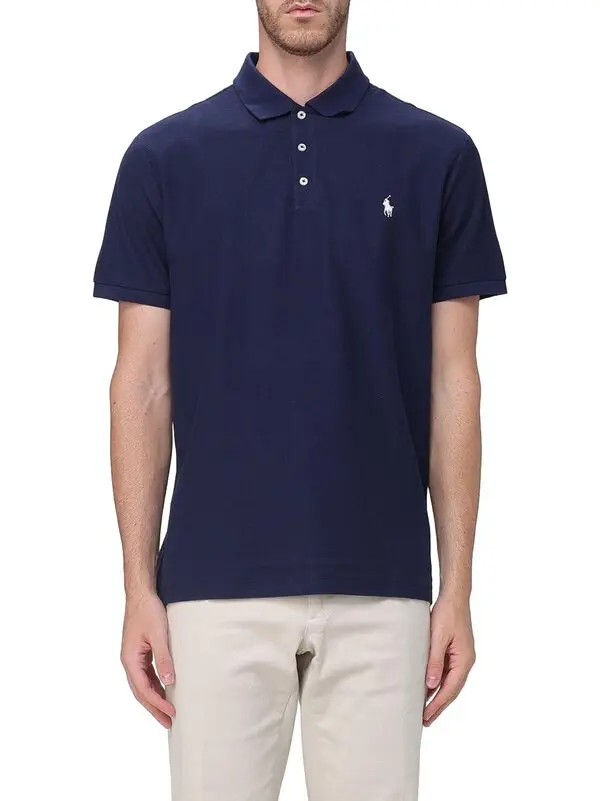 Polo Ralph Lauren Cotton Polo Shirt With Logo - Blue