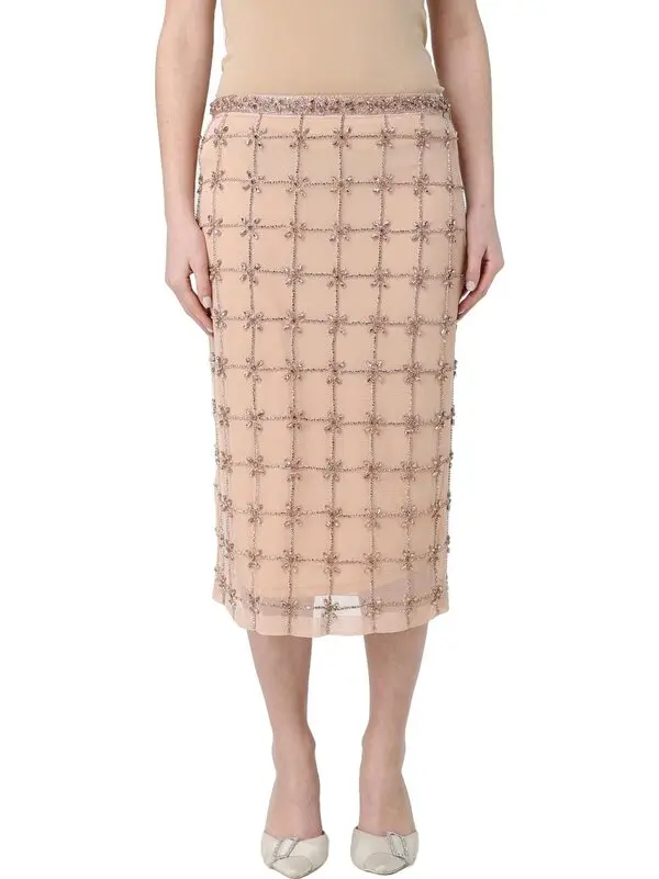 Pinko Midi Skirt - Nude