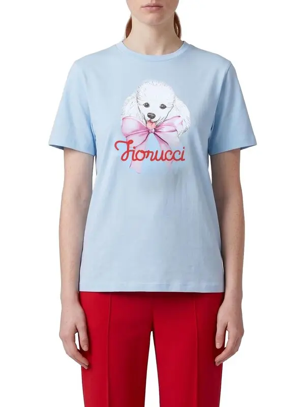 Fiorucci Graphic T-shirt - Gnawed Blue