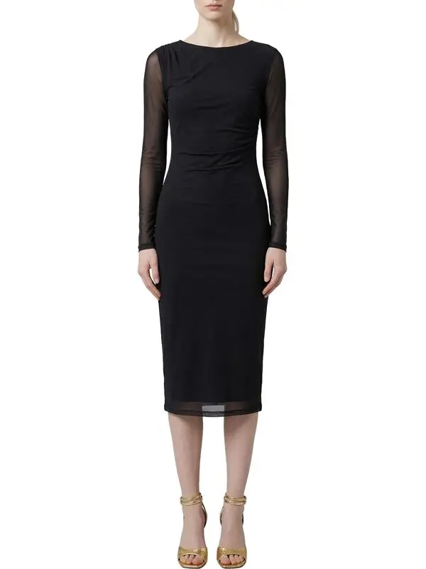 Patrizia Pepe Jersey Midi Dress - Black
