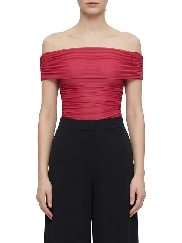 ANIYE BY Off-the-shoulder Top - Red
