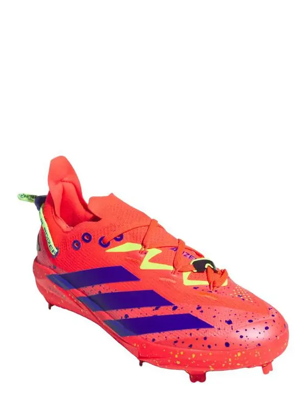 Adidas Adizero Electric+ 2.0 Shades Baseball Cleats - Lucid Red / Lucid Blue / Lucid Lemon