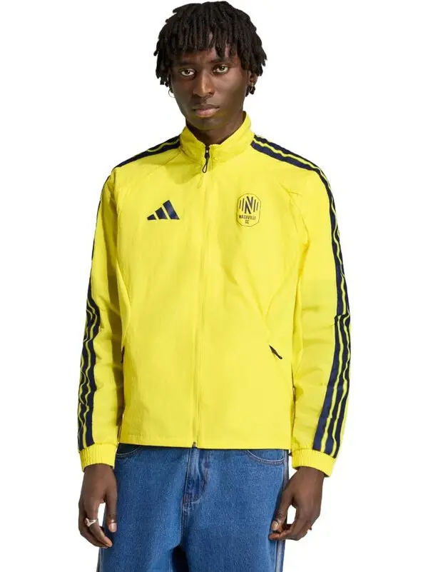 Adidas Nashville Sc Anthem Jacket - Shock Yellow / Team Navy Blue 2