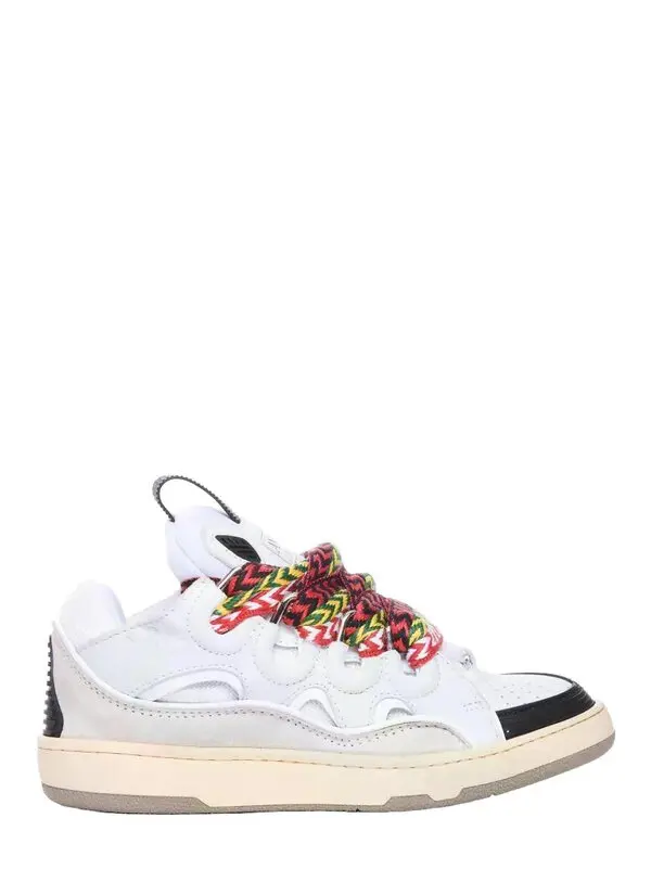 LANVIN Curb Round-toe Sneakers - White