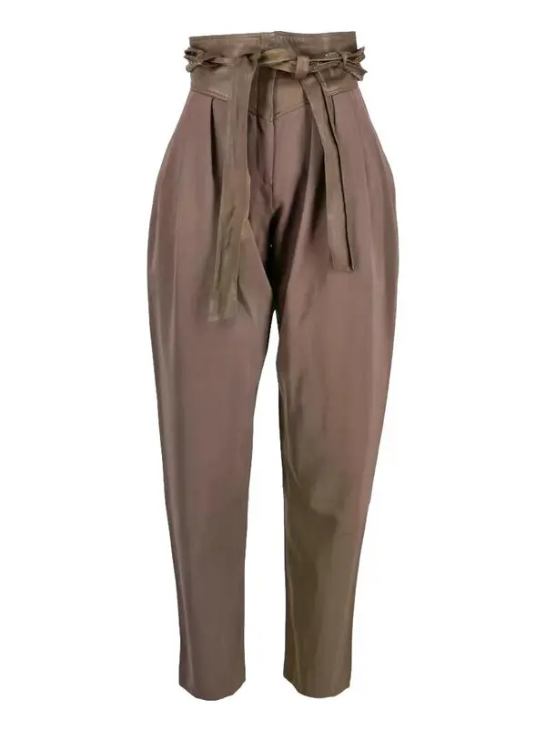 Versace Pleated Trousers - Brown