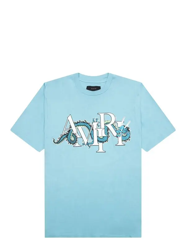 Amiri Cny Dragon Tee - Blue
