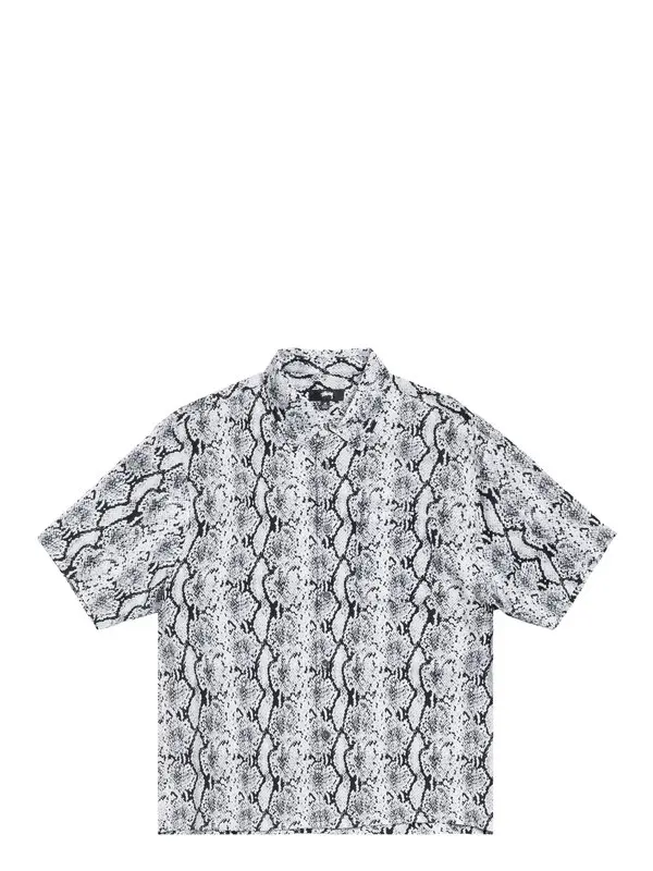 StÜssy Python Short-sleeve Shirt - Grey