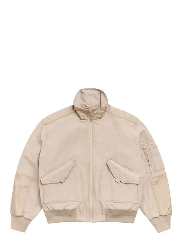 StÜssy Mock Neck Flight Bomber - Tan