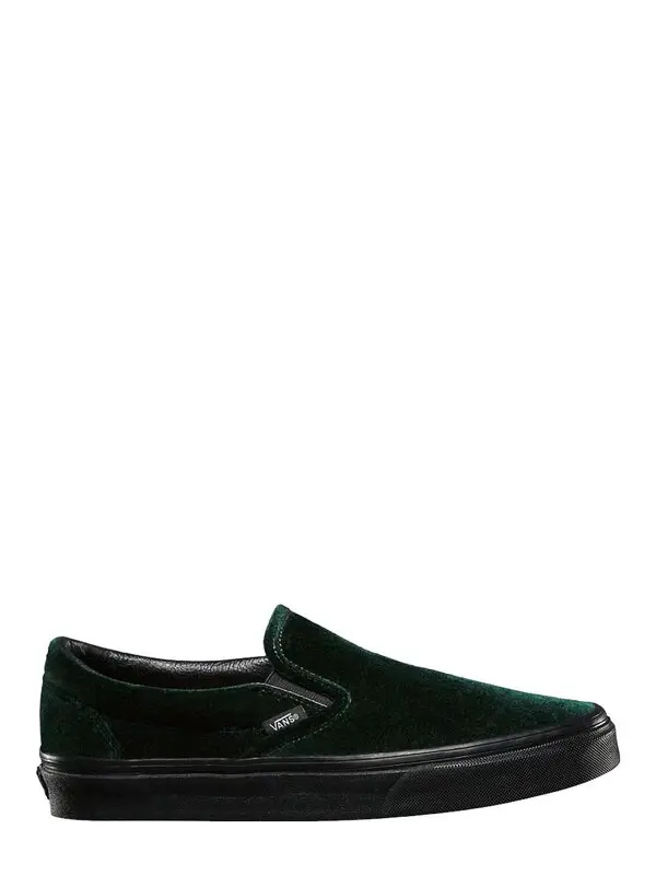 VANS Classic Velvet Slip-on Sneakers - Green