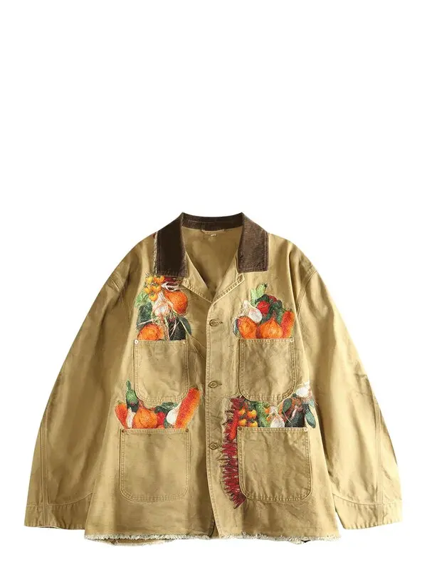 DOUBLET Embroidered Work Jacket - Tan