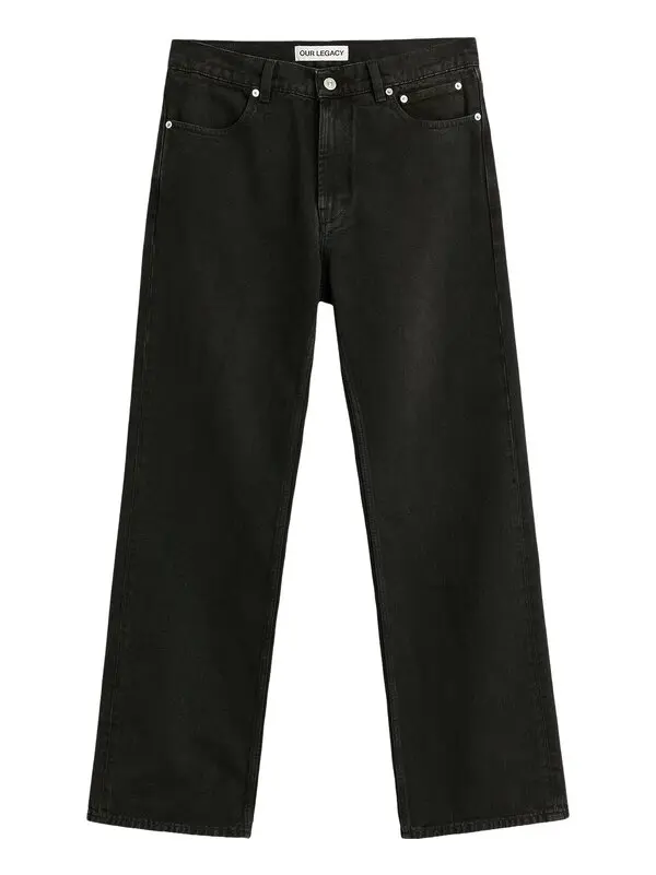 Our Legacy Carlson Cut Overdyed Trousers - Black
