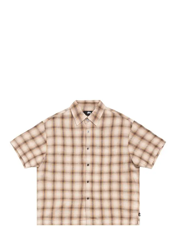 StÜssy Liam Short-sleeve Plaid Shirt - Brown