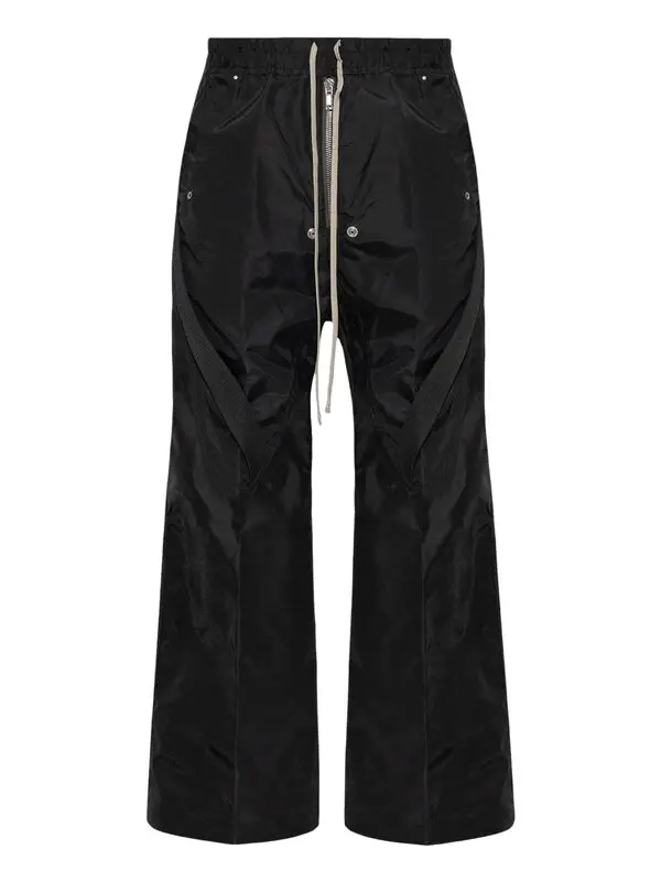 Rick Owens Strapped Wide Bela Pants - Black