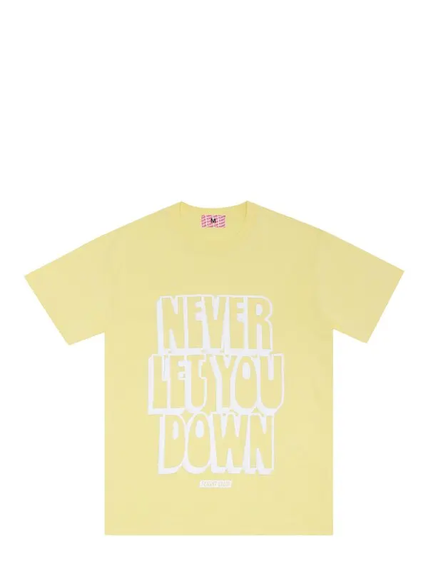 FLIGHT CLUB Never Let You Down Tee - Yellow