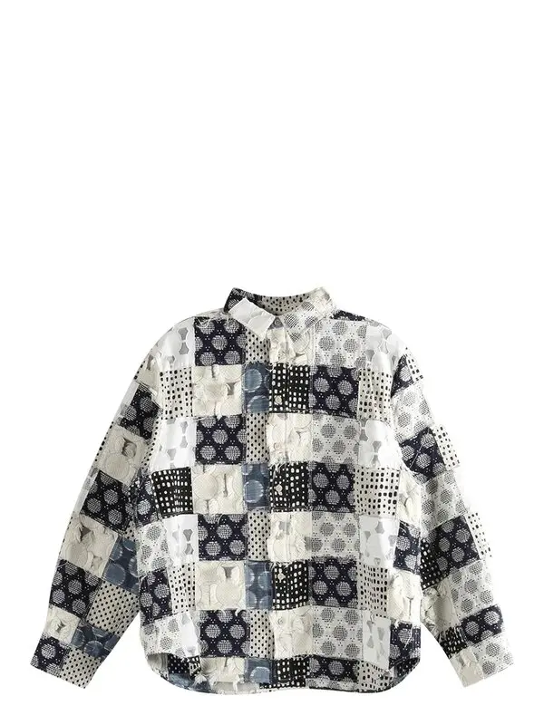 ADER ERROR Checkered Shirt - Blue