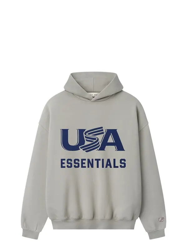 Fear Of God Usa Sport Hoodie - Blue