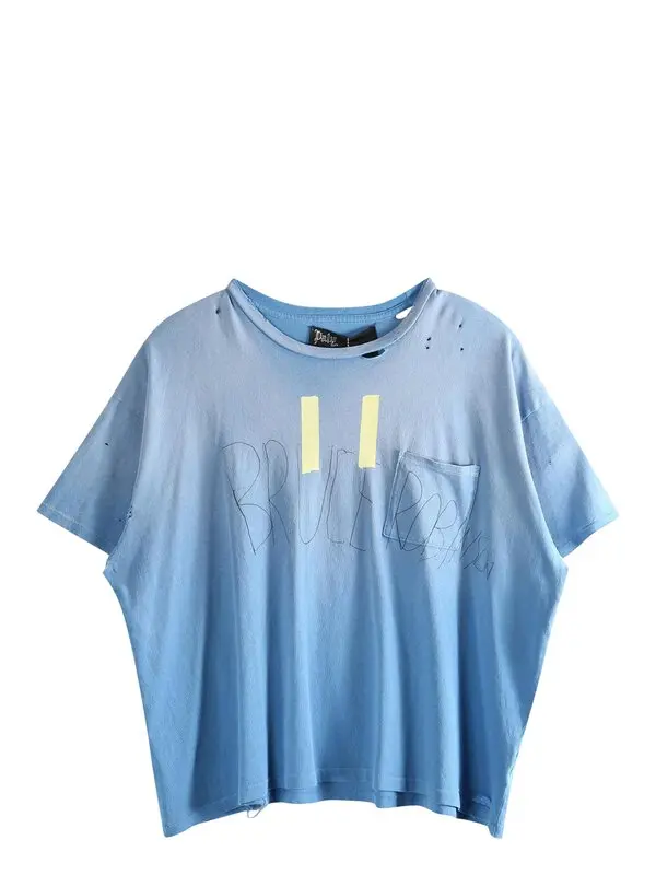 PALY HOLLYWOOD Bruce Pocket Tee - Blue