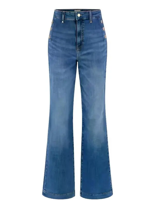 Guess Button-detailed Jeans - Blue