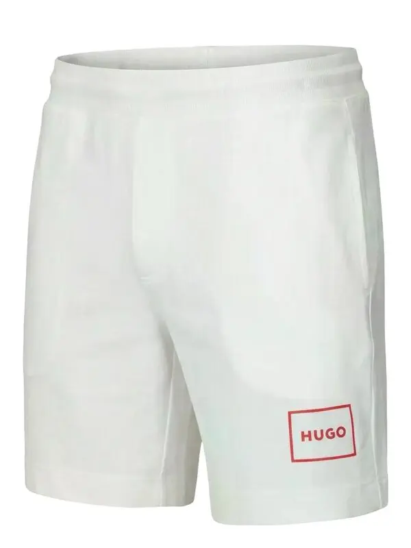 Hugo Logo-detail Shorts - White