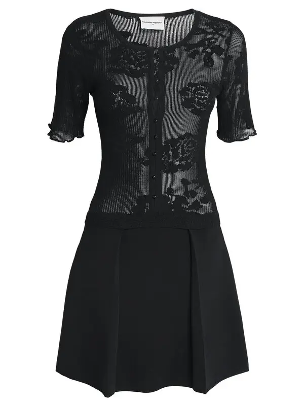 Claudie Pierlot Knitted Mini Dress - Black