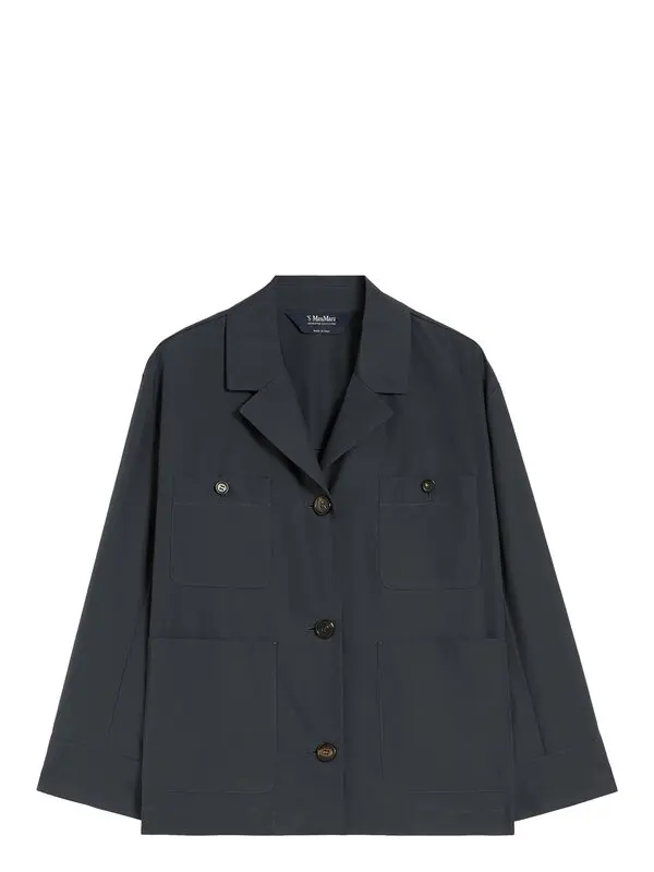 Max Mara Cotton Pocket Shacket - Blue
