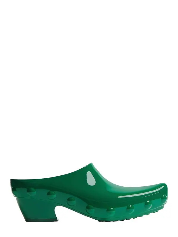 Bottega Veneta Curved-toe Gondola Clog Mules 65 - Green