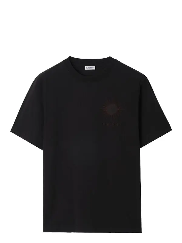 Burberry Cotton Sun T-shirt - Black