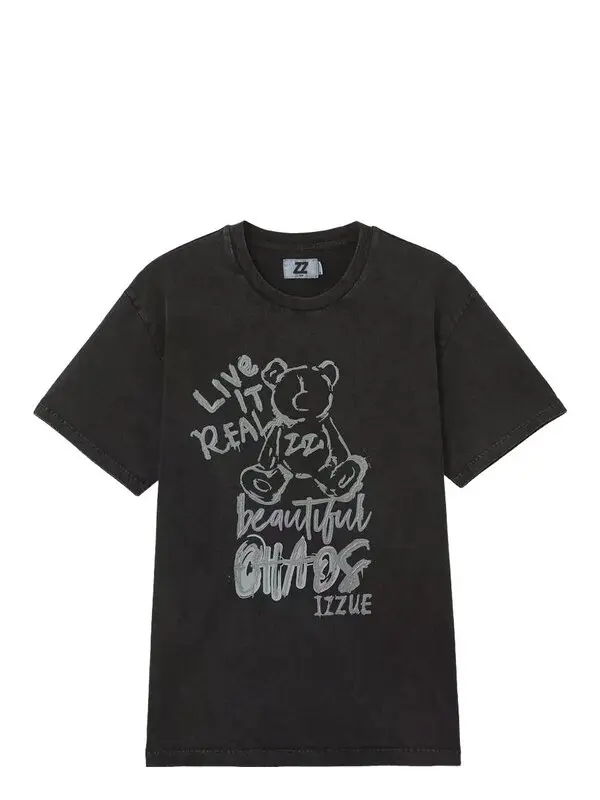 Izzue Graphic-print T-shirt - Black