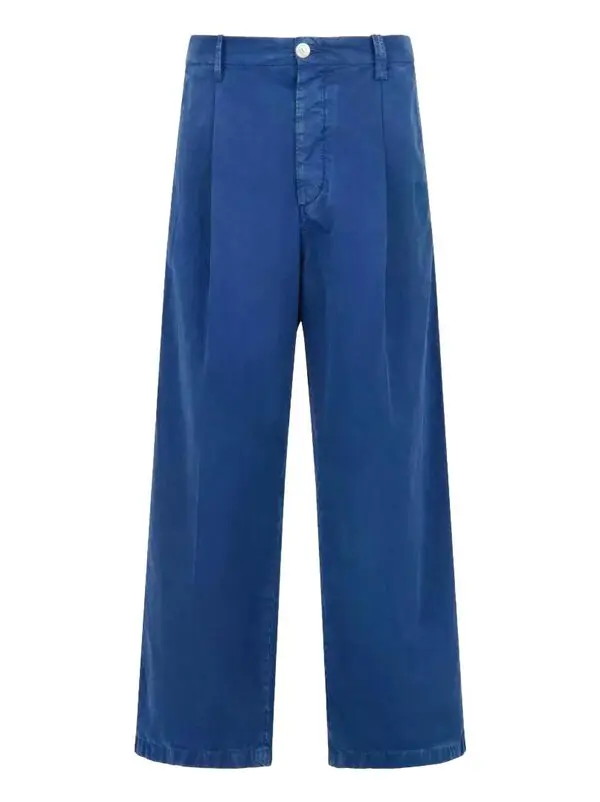 Marni Pleated Wide-leg Trousers - Blue